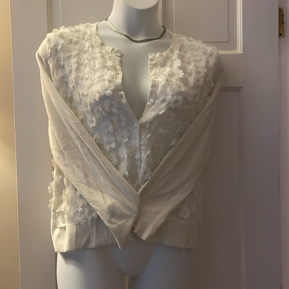 a new day | Sweaters | Textured White Cardigan Super Cute Xl | Poshmark